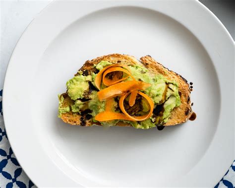 Avocado Toast With Balsamic Glaze Golden Truffle