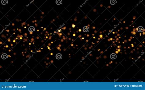 Abstract Flying Bright Particles In Space Computer Generated Abstract
