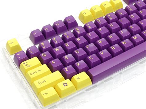 Double Shot Filco 104 Key Usa Keyset Yellow And Purple Spkcs104y P