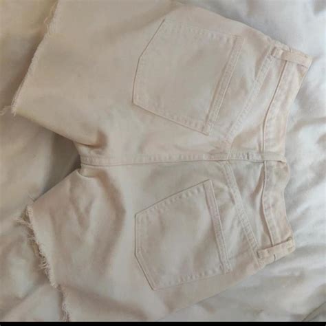 Brandy Melville Cream Shorts Bit Small For Me And Depop