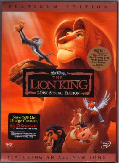 Disneys The Lion King 2 Disc Platinum Special Edition