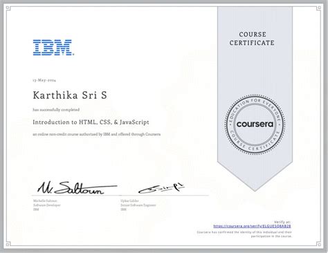 Completed Html Css And Javascript Course On Coursera Karthika Sri Senthilkumar Posted On The