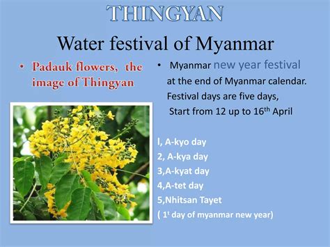 Thingyan Water Festival Pptx