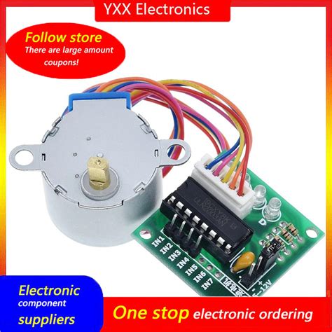 1lots 28byj 48 5v 4 Phase Stepper Motor Driver Board Uln2003 For