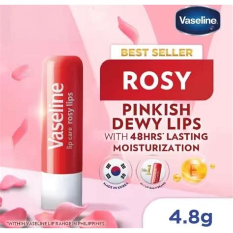 Jual { Cod } Vaseline Lip Care Rosy Lips 48 Hours Moisturization Shopee Indonesia