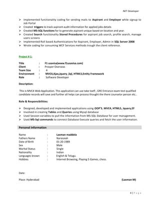 Resume Laxman PDF
