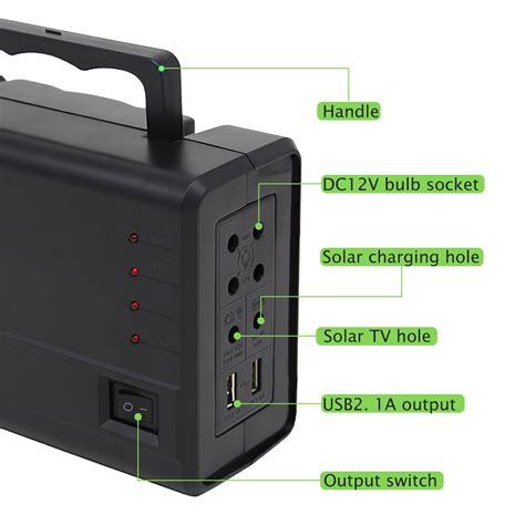 6000w Complete Solar Power Generator Battery Solar Power Bank 110v Grid