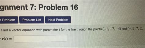Solved Gnment 7 Problem 16 S Problem Problem List Next