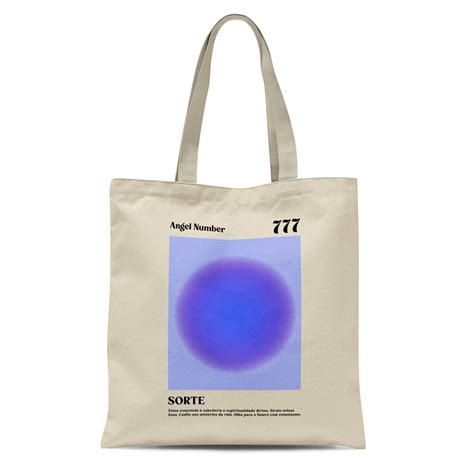 Bolsa Ecobag Algodão Angel Number Aura 777 Artecraft T Design