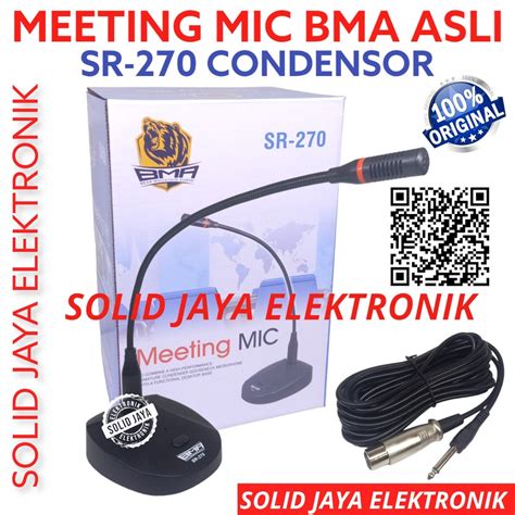 Jual Meeting Mic Bma Sr270 Rapat Meting Meja Microphone Mik Sr 270 Sr
