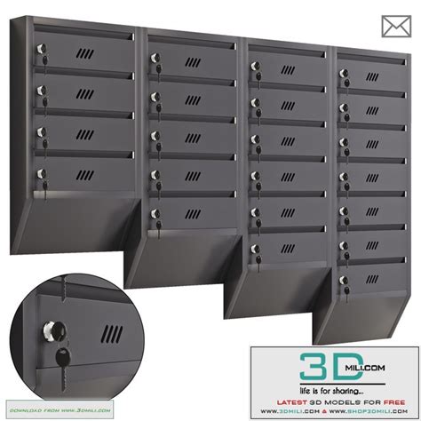 Vertical Mailbox Standard Mailbox 3dmili 2025 Download 3d Model