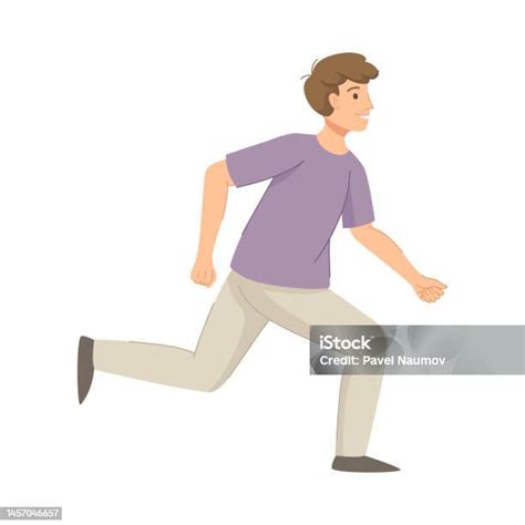 야망 벡터 삽화를 가진 목표를 추구 앞으로 달리는 남자 캐릭터 개발에 대한 스톡 벡터 아트 및 기타 이미지 개발 개선