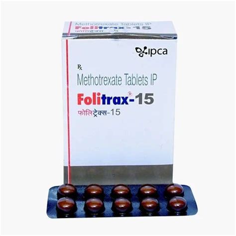 Methotrexate 15mg Tablet At ₹ 515 55 Strip Folitrax Tablet In Nagpur