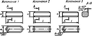 ГОСТ 23360-78 Шпонка призматическая