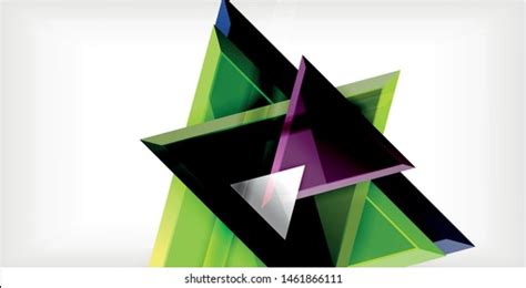 Dynamic Triangle Composition Abstract Background Vector Stock Vector