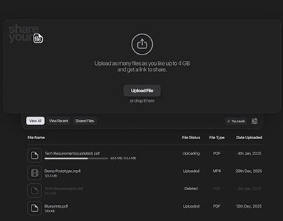 File Upload Ui Ux Design Projects :: Photos, videos, logos ...