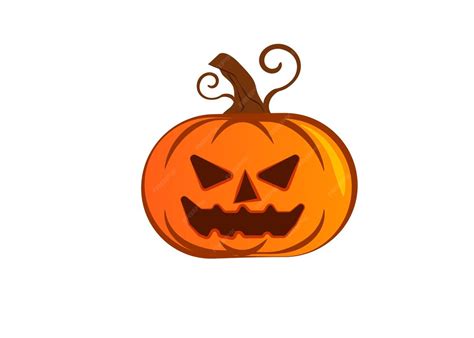 Premium Vector Cute Pumpkin Head Jack O Lantern