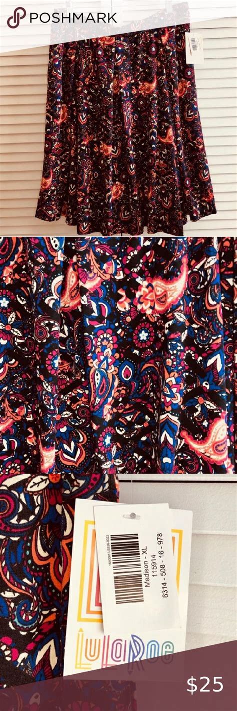 Lularoe Madison Skirt Xl Womens Midi Skirts