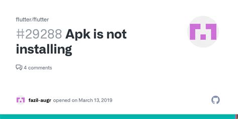Apk Is Not Installing Issue 29288 Flutter Flutter GitHub