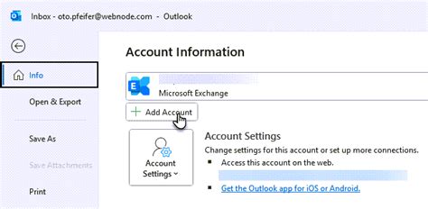 Setting Up Your New Webnode Webmail In Outlook Webnode Support