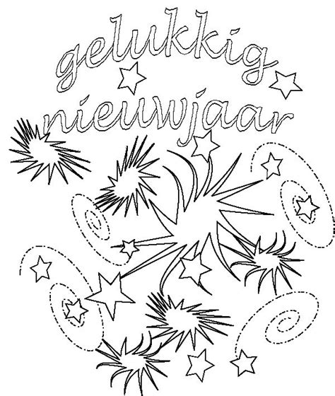 Nieuwjaar Kleurplaten Vuurwerk Nieuwjaar Nieuwjaarsknutsels Vuurwerk