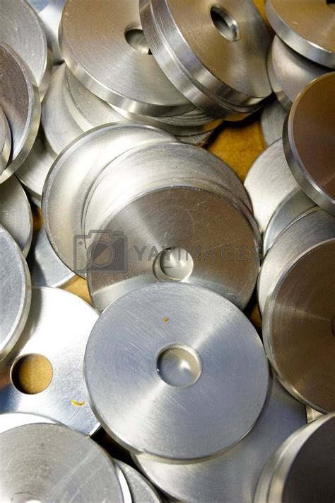 Large Steel Shim Washers In Cardboard Box By Tinofotografie Vectors