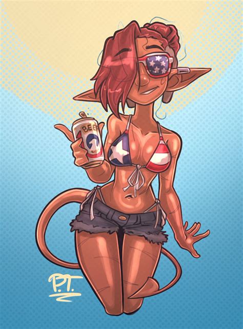 Rule 34 1girls 4th Of July American Flag American Flag Bikini Beer