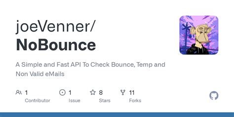 github joevenner nobounce a simple and fast api to check bounce