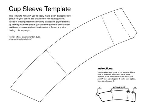 Coffee Cup Sleeve Template Illustrator