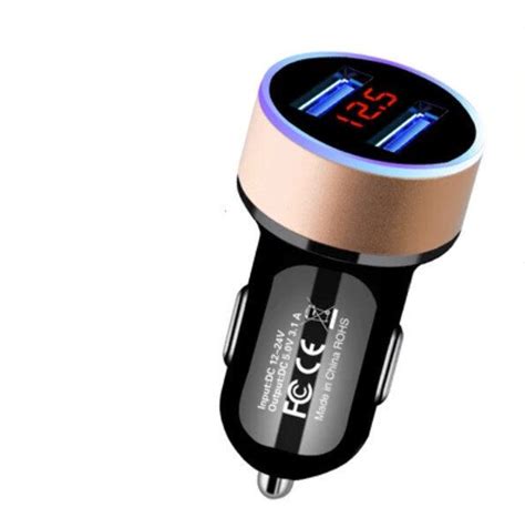 全城熱賣 車載充電點煙器3 1A數顯款金色 HKTVmall 香港最大網購平台