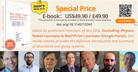 World Scientific Publishing On Linkedin Spin Glass Theory And Far Beyond