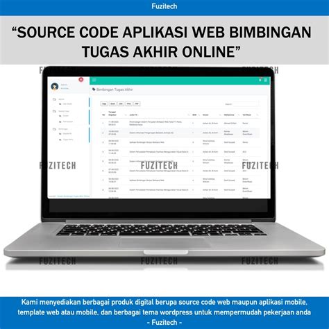 Jual Source Code Aplikasi Web Sistem Informasi Manajemen Bimbingan Tugas Akhir Online D25