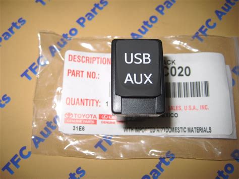 Toyota Tacoma Corolla Tundra Sienna Usb Auxiliary Adapter Switch