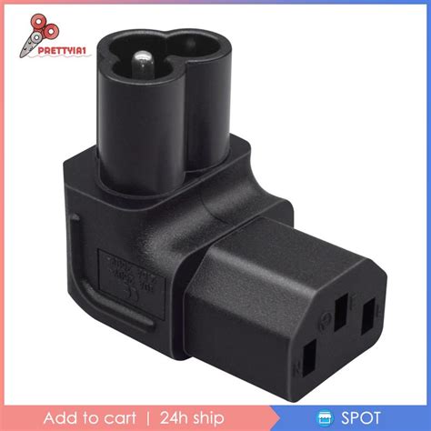 [prettyia1] อะไหล่ตัวแปลงไฟฟ้า Iec320 C6 เป็น C13 90 ทนทาน แบบเปลี่ยน