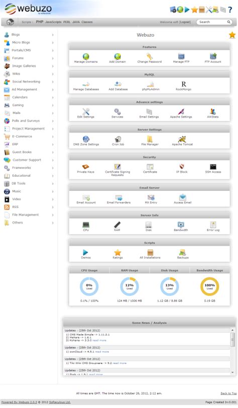 Tutorial Membuat VPS Web Server Di Cent OS Dengan Webuzo LAMP Stack