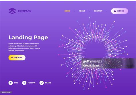 Data Analytics Page Design With Abstract Background High Res Vector