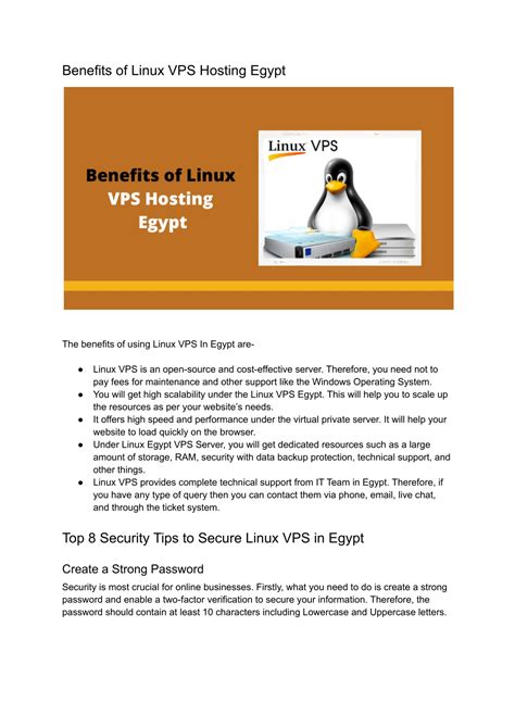 Ppt Top 8 Security Tips To Secure Linux Vps Egypt Powerpoint