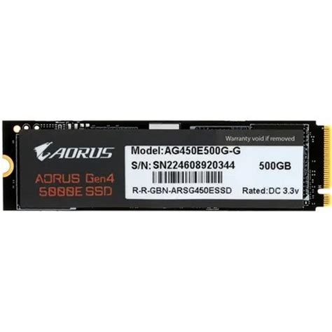 Накопитель Ssd M 2 Gigabyte 500gb Aorus Gen4 5000e Pcie 4 0 X4