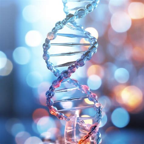 Premium Ai Image Helix Human Colored Genetic Code With Dna Molecule