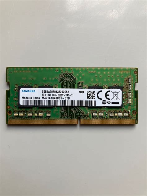 Samsung Ddr4 2666mhz 8gb Ram For Laptop 電腦＆科技 電腦周邊及配件 電腦周邊產品 Carousell