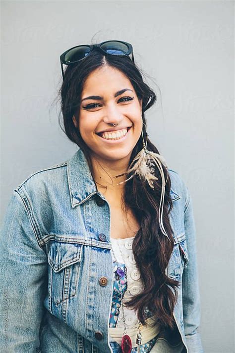 Portraits Of A Beautiful Persian Woman Smiling By Stocksy Contributor