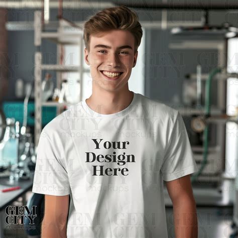 Male Mockup Guy Mockup College Mockup Science Mockup College