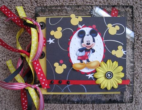 Disney Scrapbook Album Mickey Mouse Acrylic Etsy Disney Scrapbook