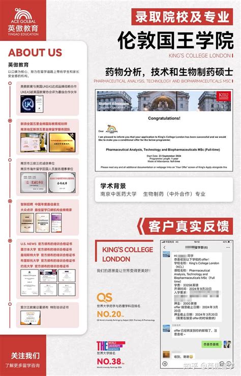 Offer喜报 喜获伦敦国王学院药学方向offer！ 知乎