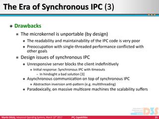 IPC In Microkernel Systems Capabilities PDF