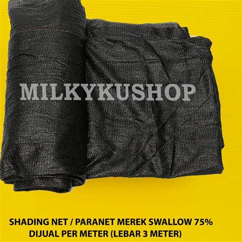 Jual 9.9 SALE PARANET 75% LEBAR 3 METER JUAL PER 1 METER SHADING NET JARING ATAP | Shopee Indonesia