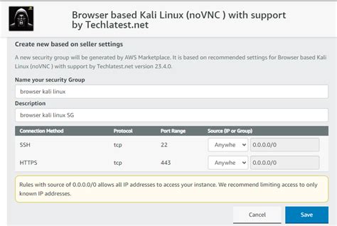 Techlatest Net Install Browser Based Kali Linux On AWS Cloud