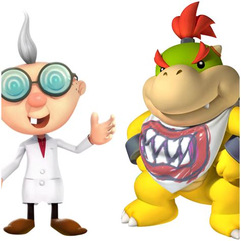 E Gadd And Bowser Jr Mario By Ebotizer On Deviantart