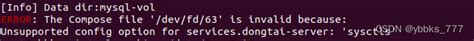 Docker Compose Unsupported Config Option For Services Dongtai