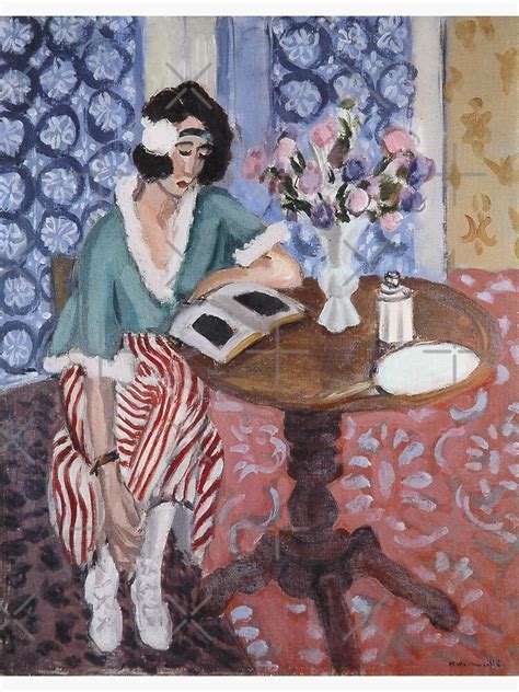 Impression Photo Femme Lisant Henri Matisse Par Lexbauer Redbubble